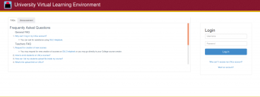 UVLê Login Page new look – Interactive Learning Center Diliman
